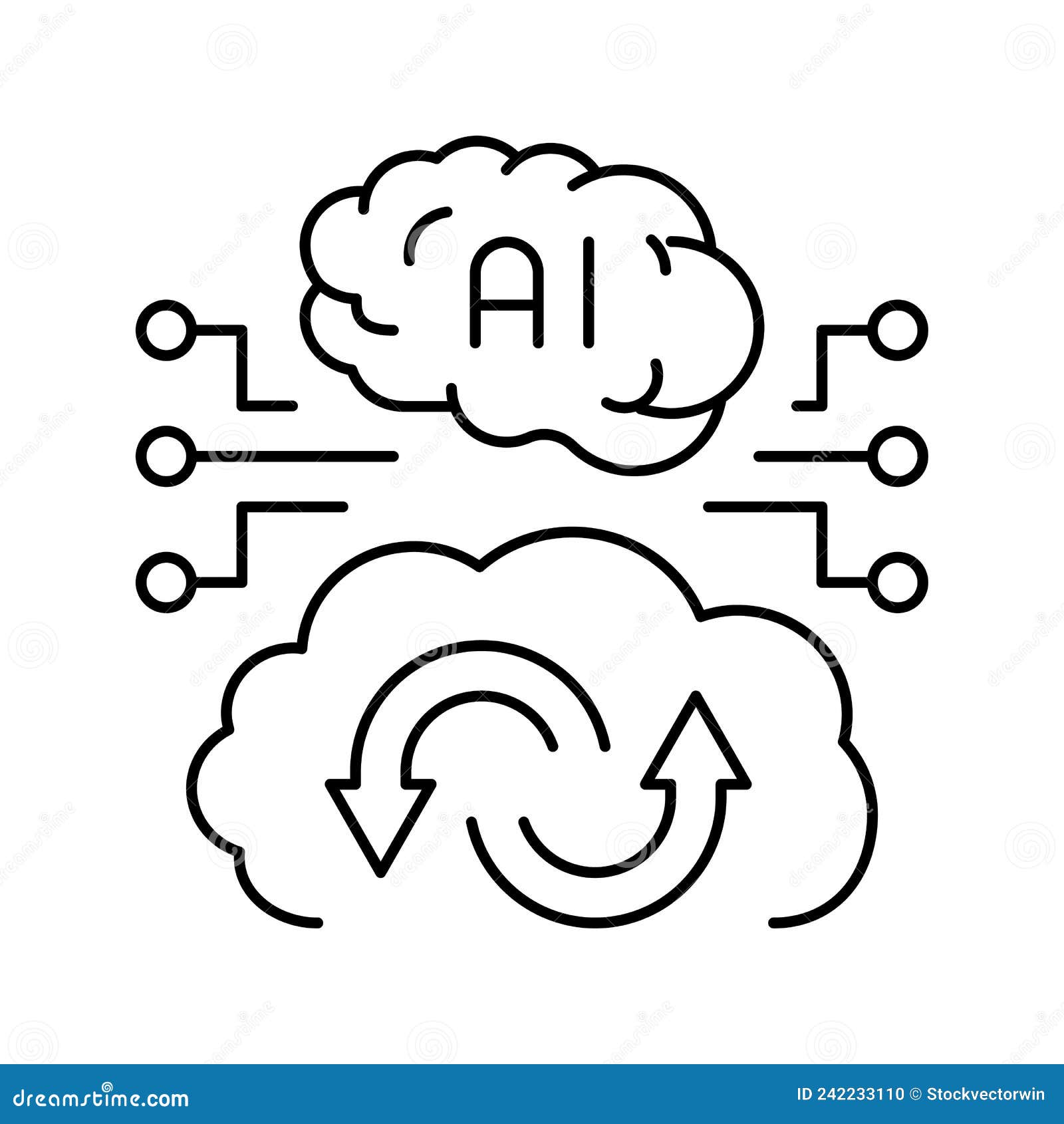 Ilustracja Wektora Ikony Linii Technologii Finansowej Algorytmu Ai O ... Ilustracja Wektora Ikony Linii Technologii Finansowej Algorytmu Ai O ...