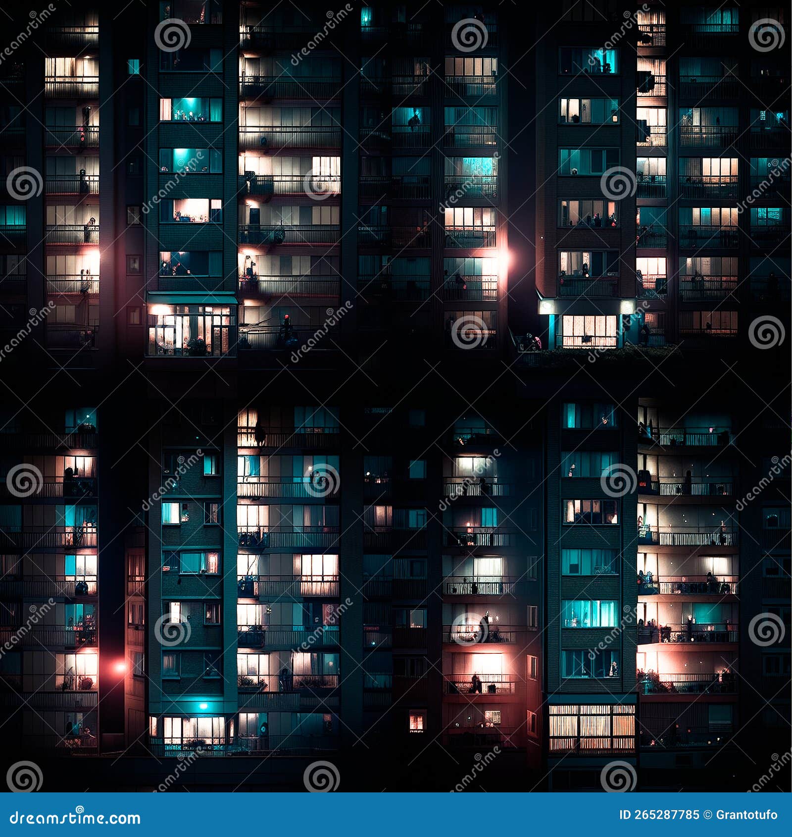 Residential building stock image. Image of lamp, architectural - 265287785