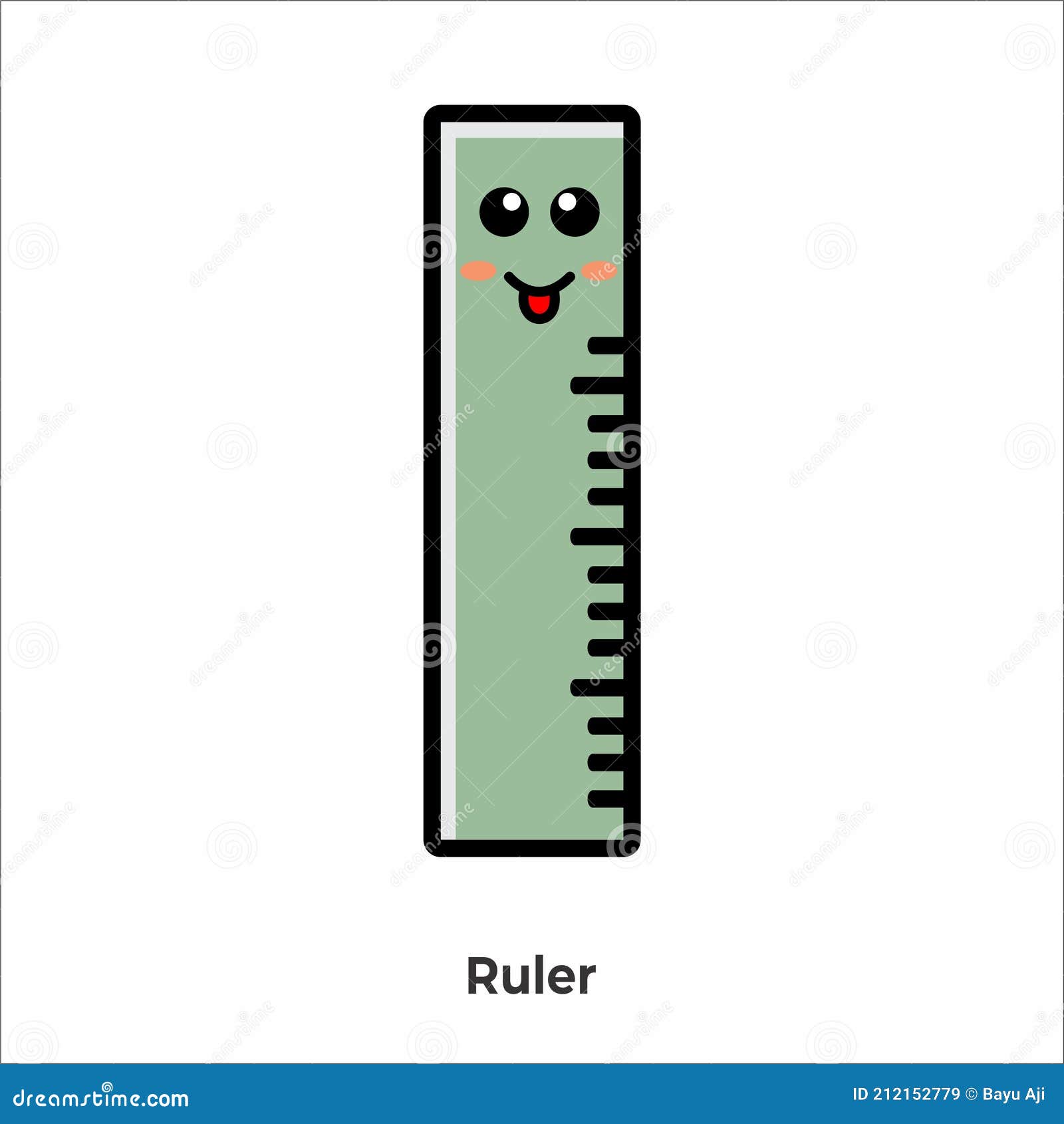 Ilustration Vector Graphic Ruler Flat Design Stock Illustration ...
