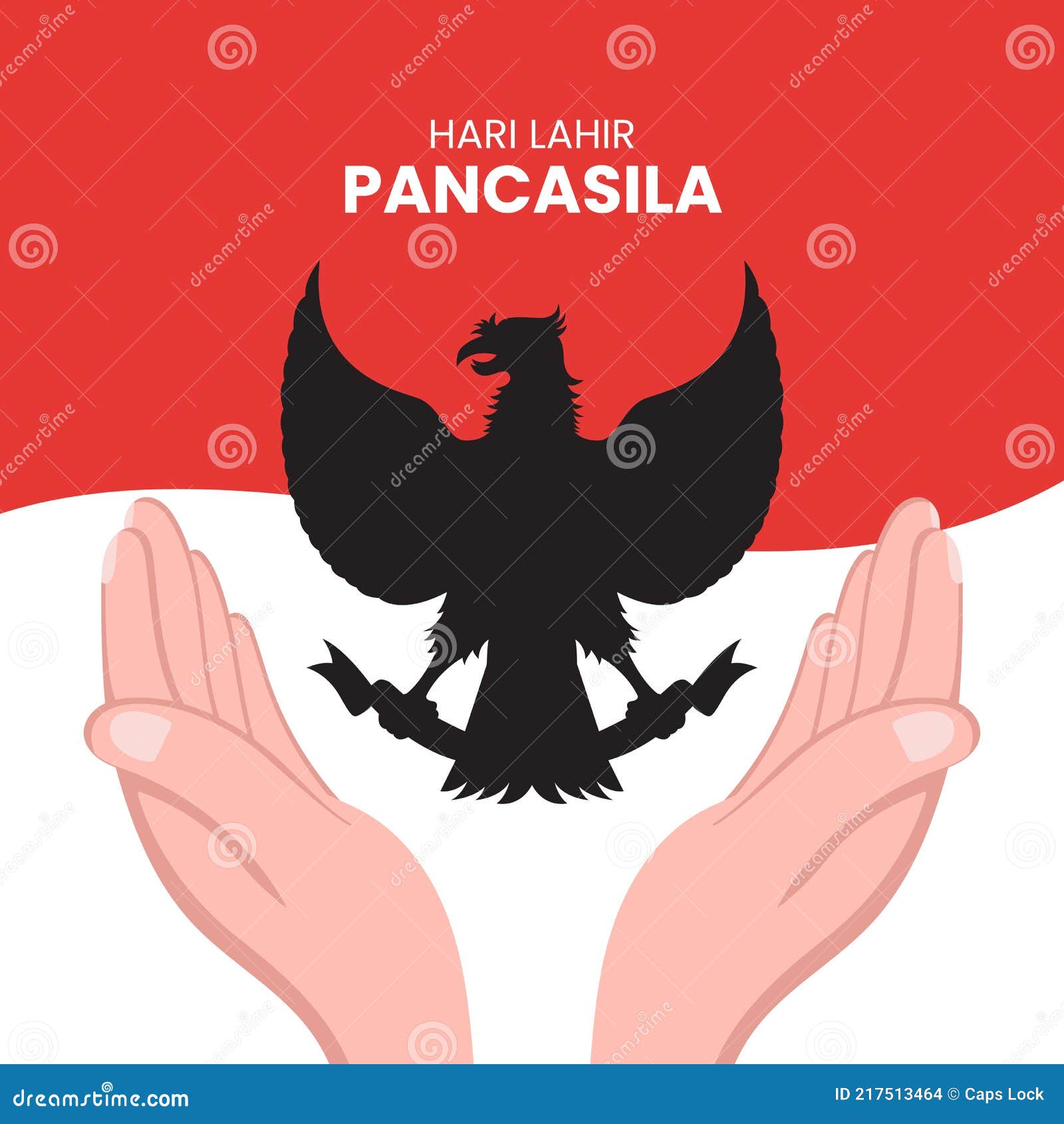 Ilustração Do Dia De Pancasila Feliz. Tradução : Selamat Hari Lahir ... Ilustração Do Dia De Pancasila Feliz. Tradução : Selamat Hari Lahir ...