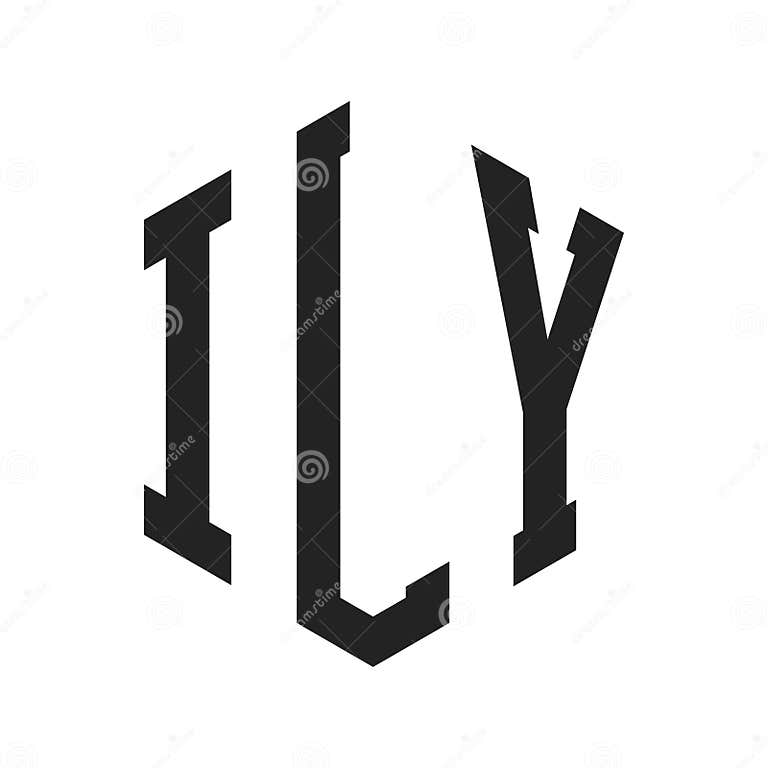 ILY Logo Design. Initial Letter ILY Monogram Logo Using Hexagon Shape ...