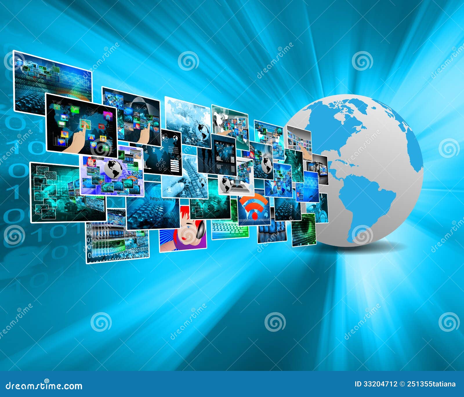 Imágenes en ciberespacio stock de ilustración. Ilustración de tacto ...