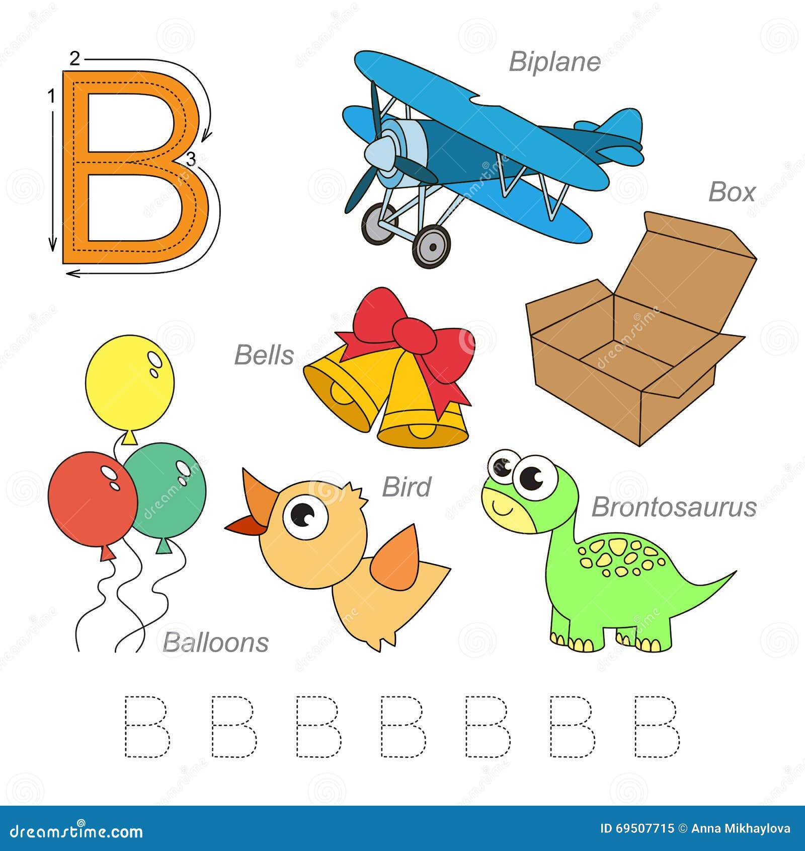 Imágenes para la letra B ilustración del vector. Ilustración de biplano ...