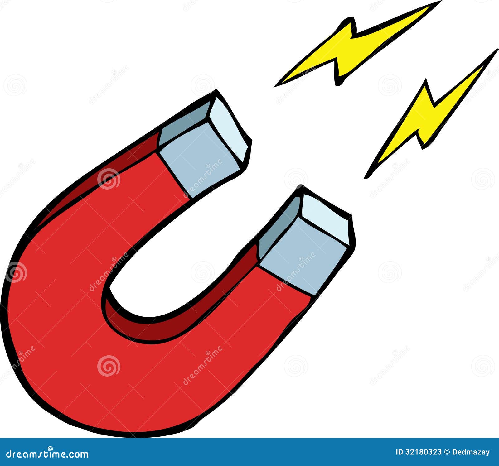 Imán ilustración del vector. Ilustración de rojo, historieta - 32180323
