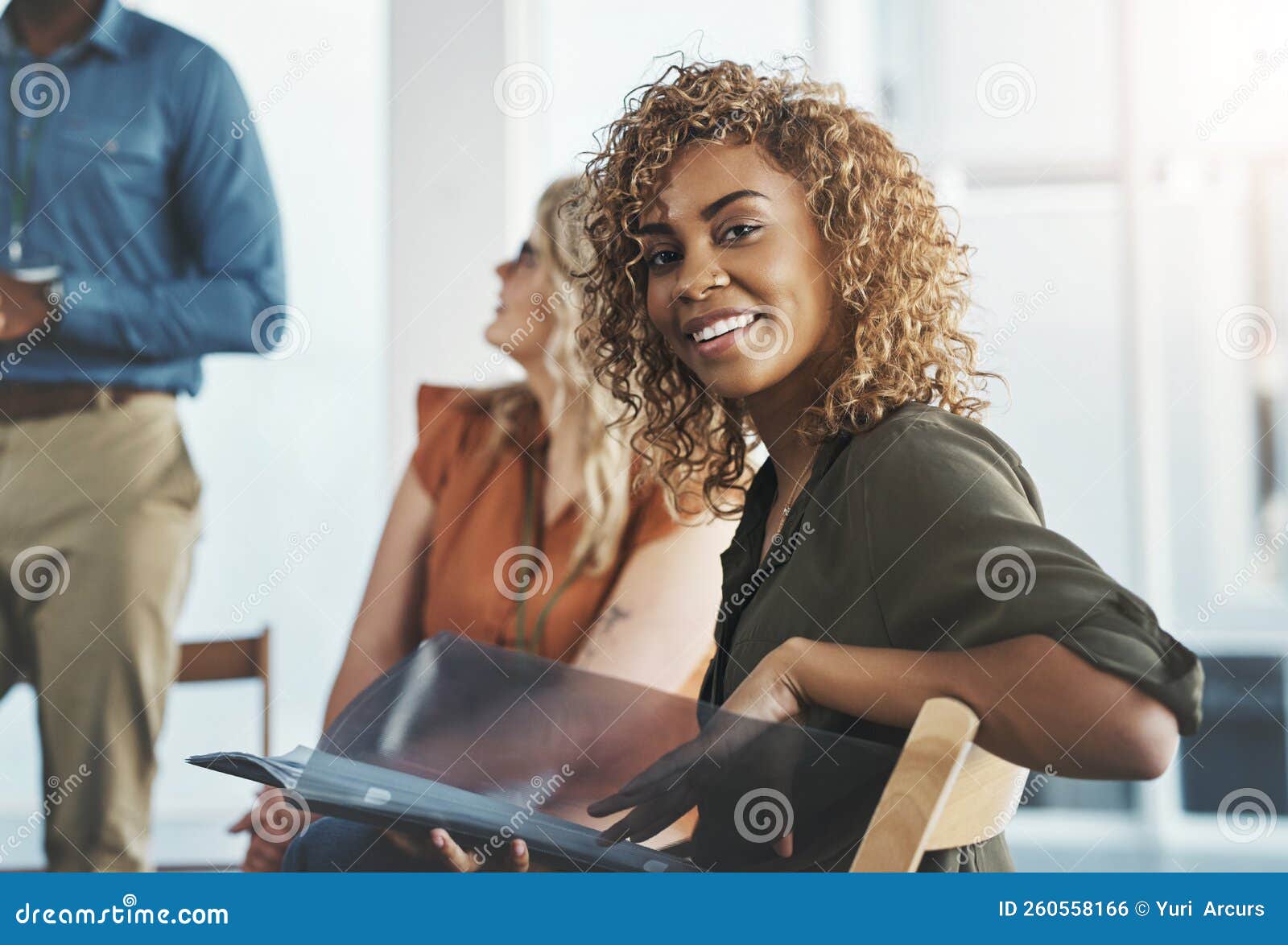 Im Anticipating Great Things. a Group of Diverse Creative Employees ...