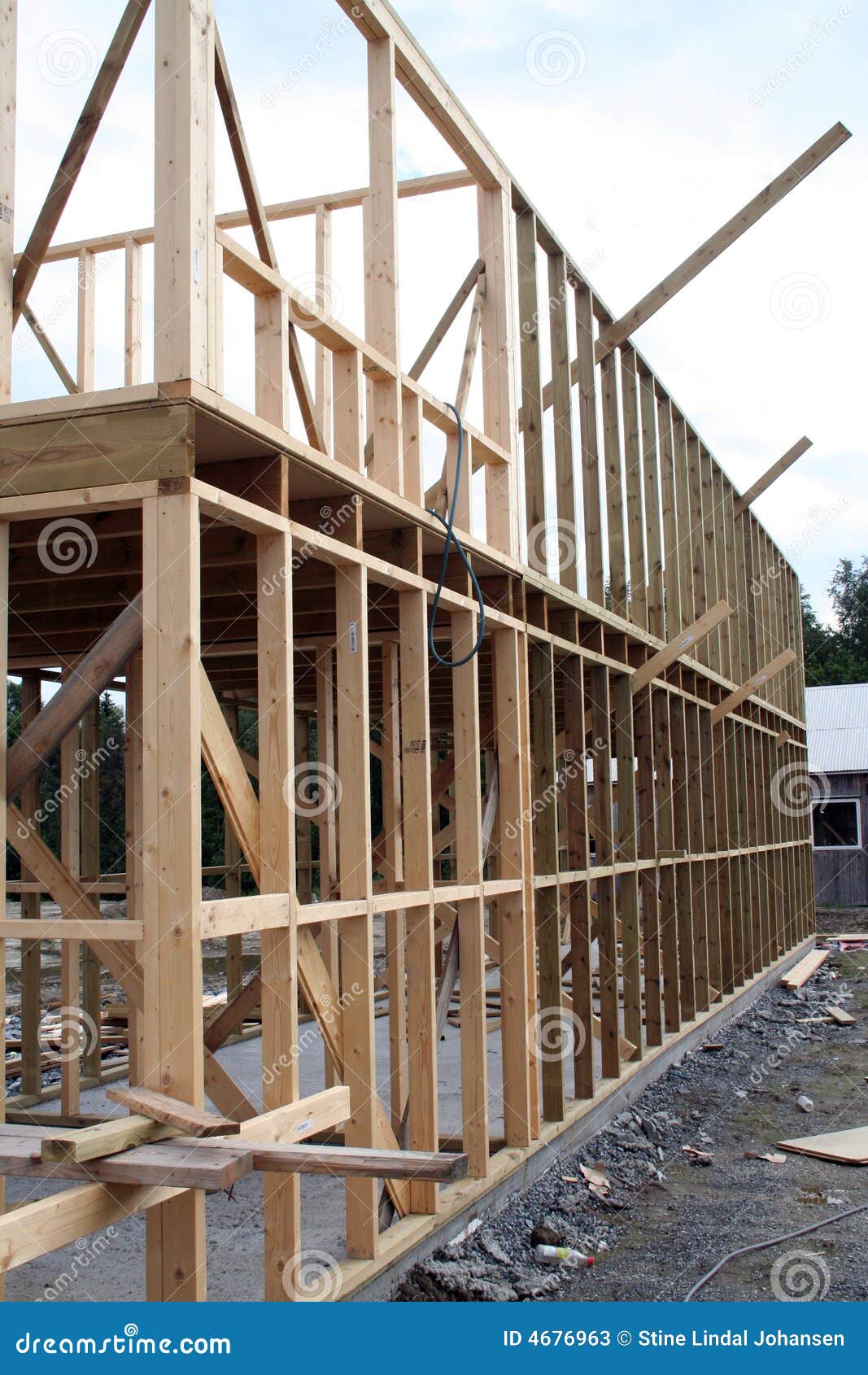 Im Bau stockbild. Bild von architektur, architekt, planken - 4676963