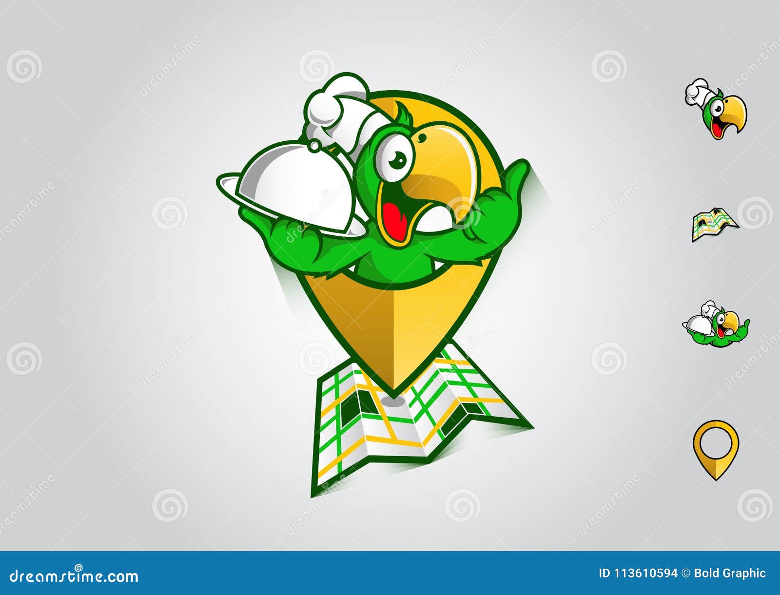 Im a chef bird stock vector. Illustration of green, wing - 113610594