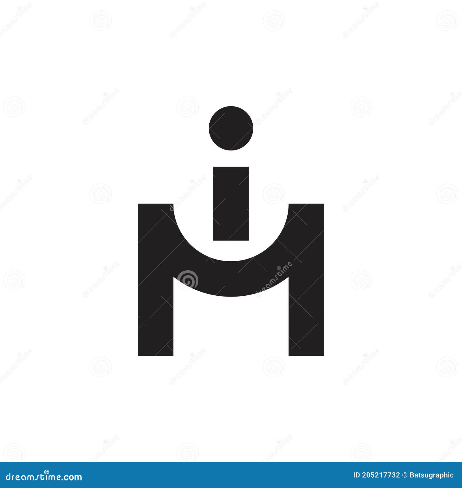 Im Initial Letter Vector Logo Icon Stock Vector - Illustration of ...