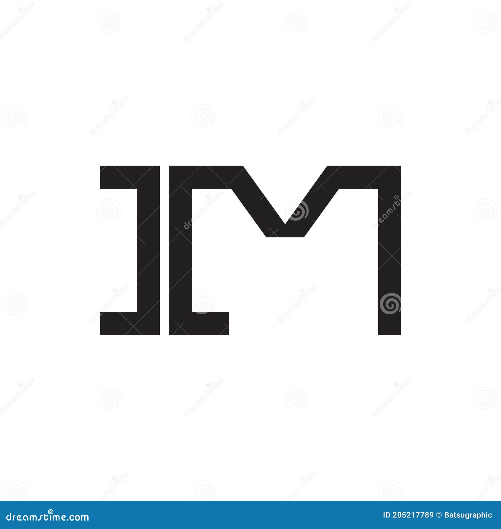 Im Initial Letter Vector Logo Icon Stock Vector - Illustration of ...