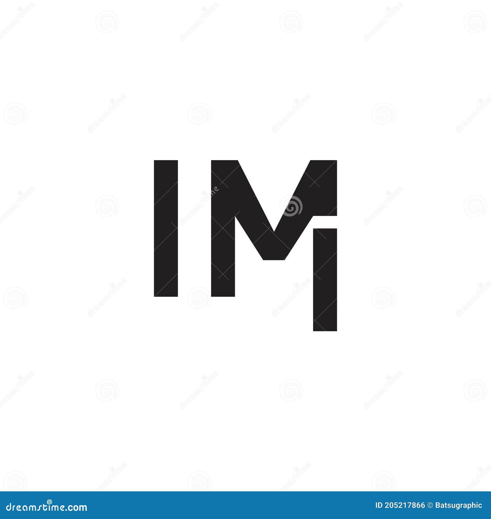 Im Initial Letter Vector Logo Icon Stock Vector - Illustration of ...