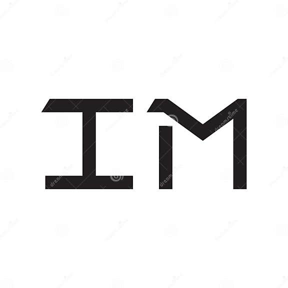 Im Initial Letter Vector Logo Icon Stock Vector - Illustration of ...