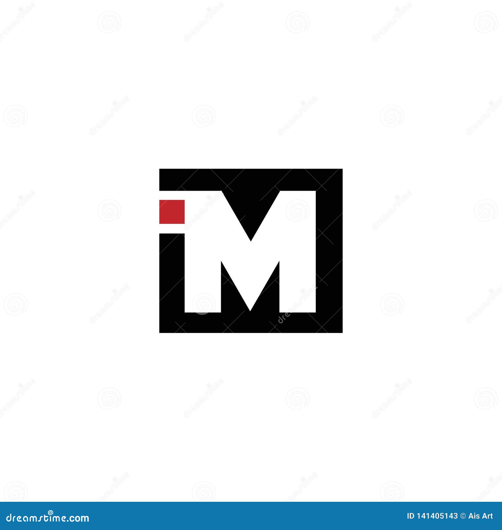 IM Letter Logo Design Vector Stock Vector - Illustration of company ...