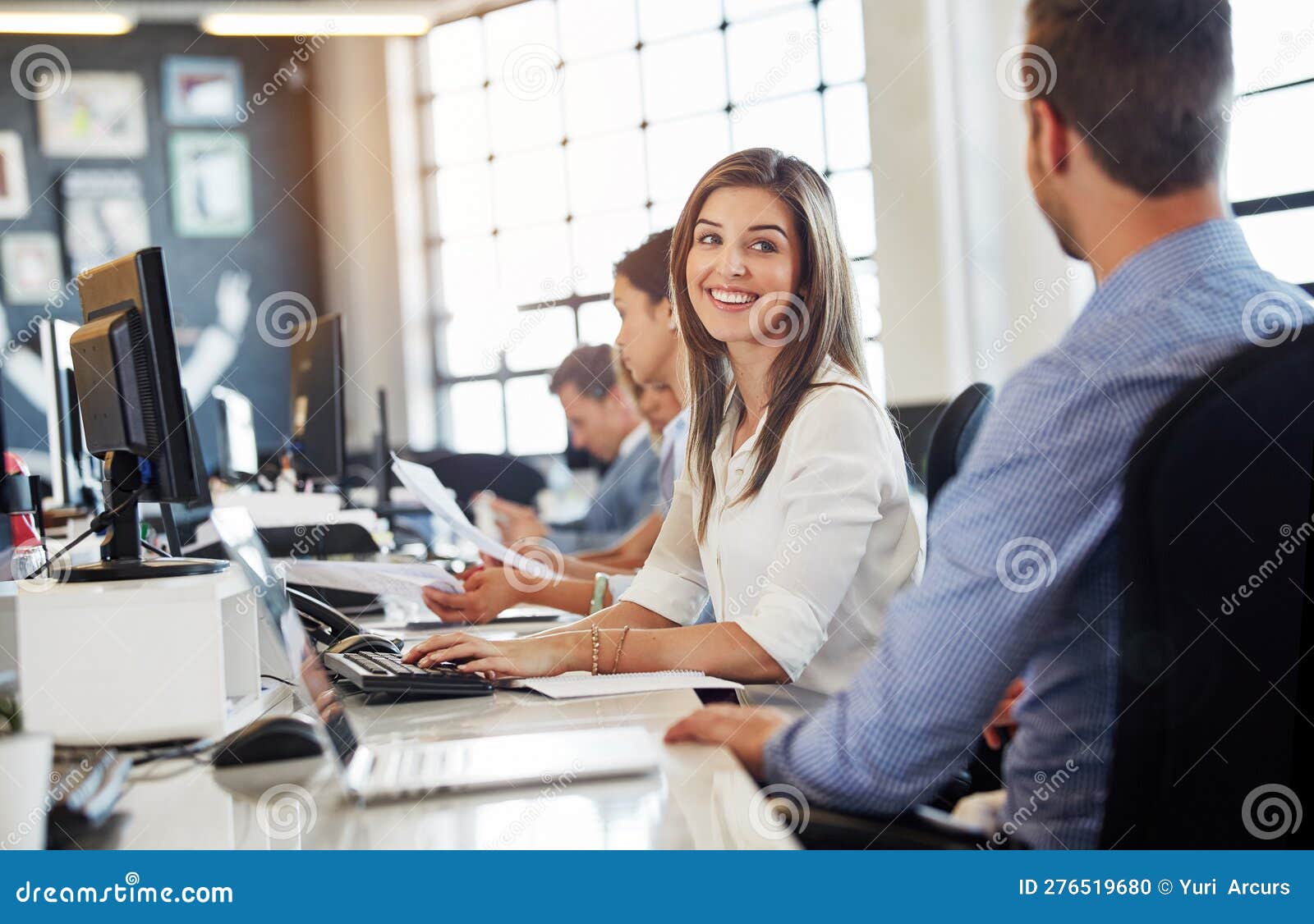 Im Making Great Progress. a Group of Businesspeople Working in the ...