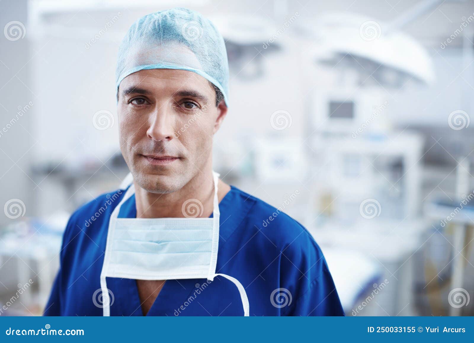 Im Ready for Surgery. Close-up of a Confident Male Doctor Ready for ...