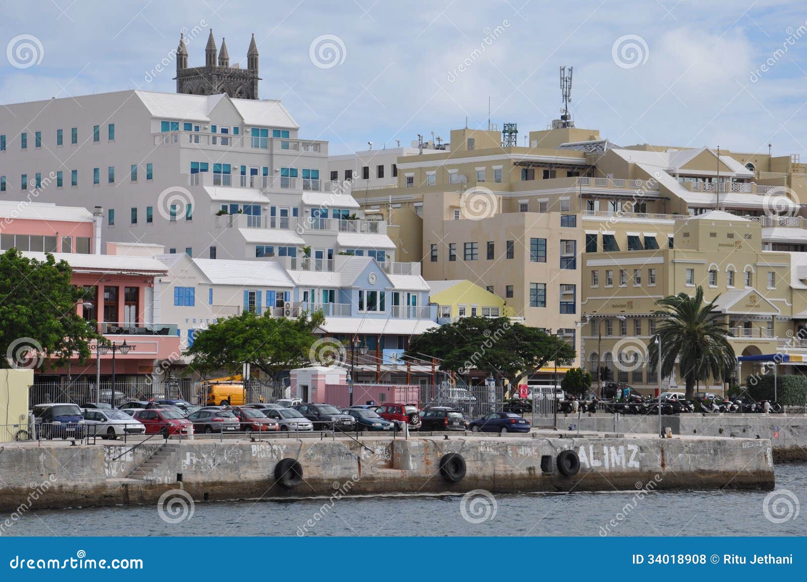 Im Stadtzentrum Gelegenes Hamilton in Bermuda Redaktionelles Stockfoto ...