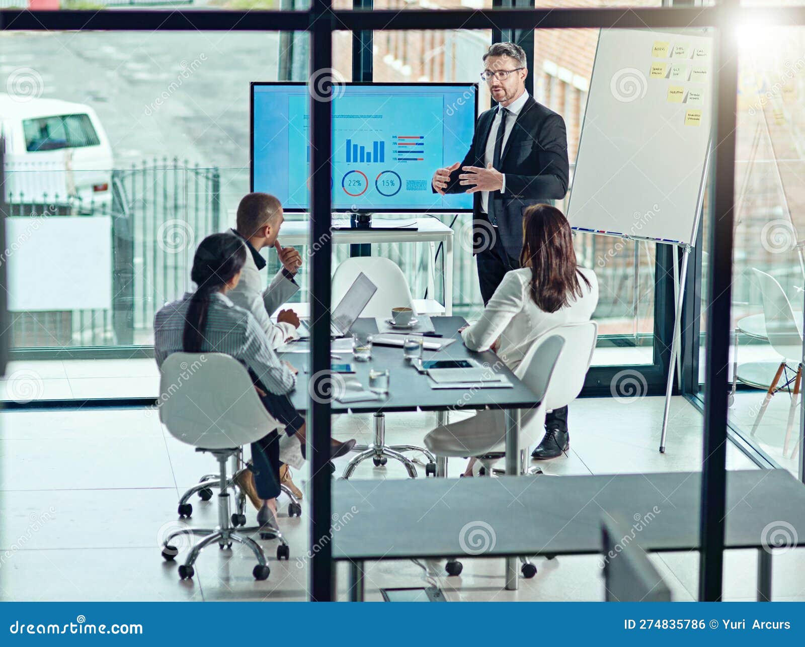 Im Striving To Create an Experience. a Businessman Delivering a ...