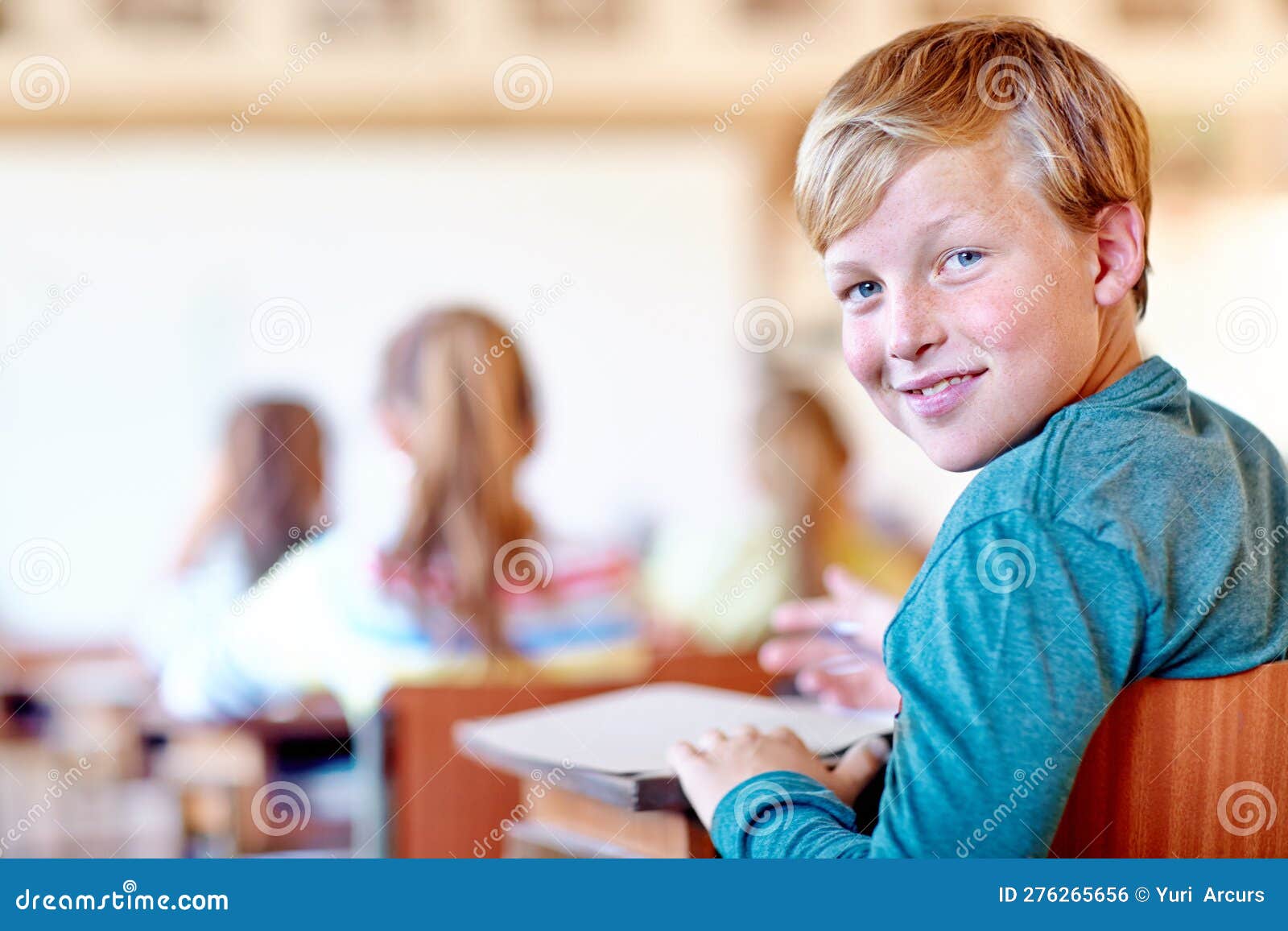 Im an a Student. Portrait of a Young Male Student Smiling Happily in ...