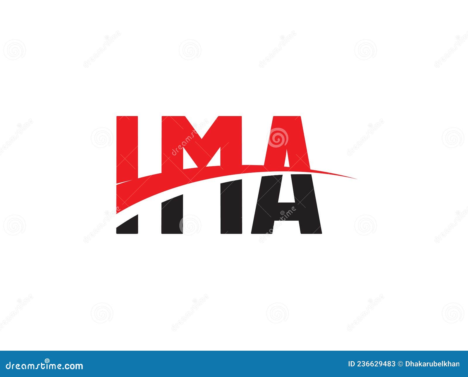 IMA Letter Initial Logo Design Vector Illustration Stock Vector ...
