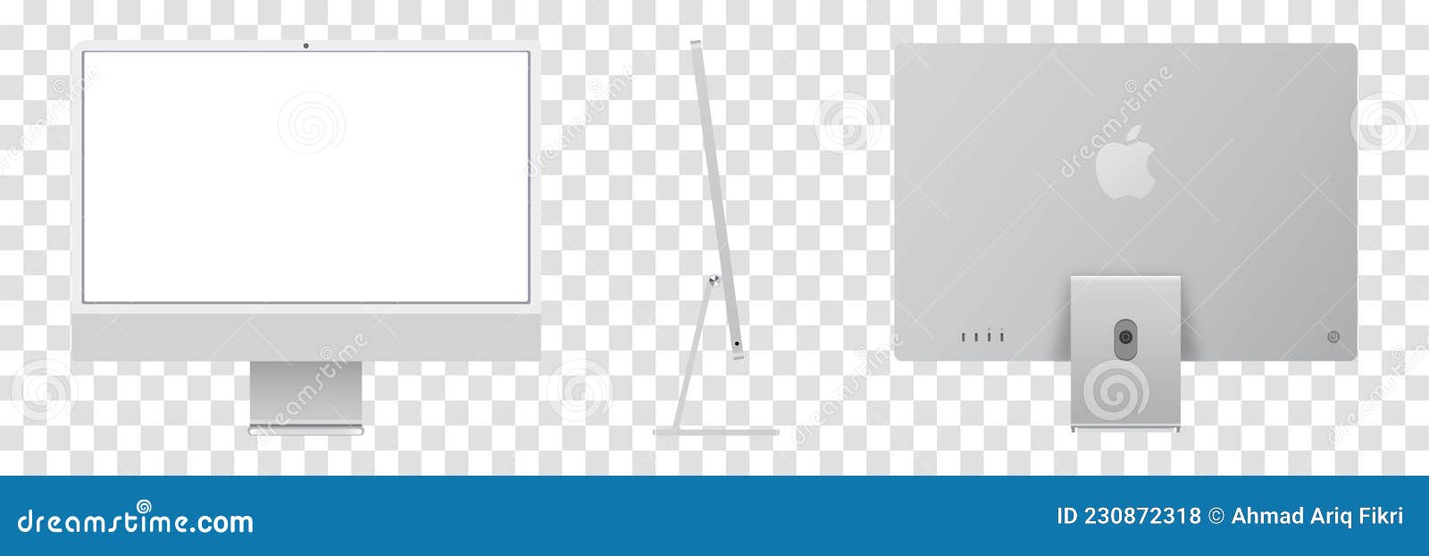 IMac 24 Inch Personal Computer Made by Apple Computers, Isolated on ...