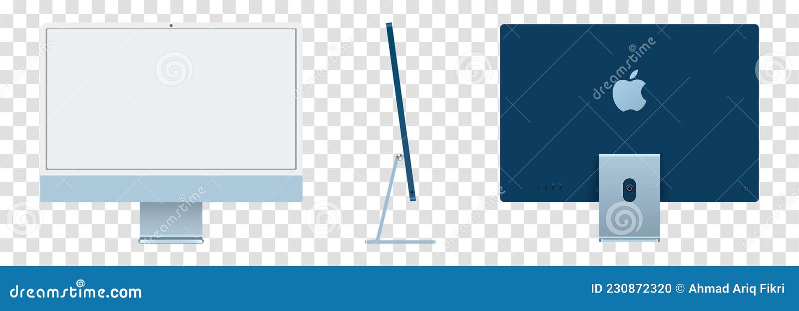 IMac 24 Inch Personal Computer Made By Apple Computers, Isolated On ...