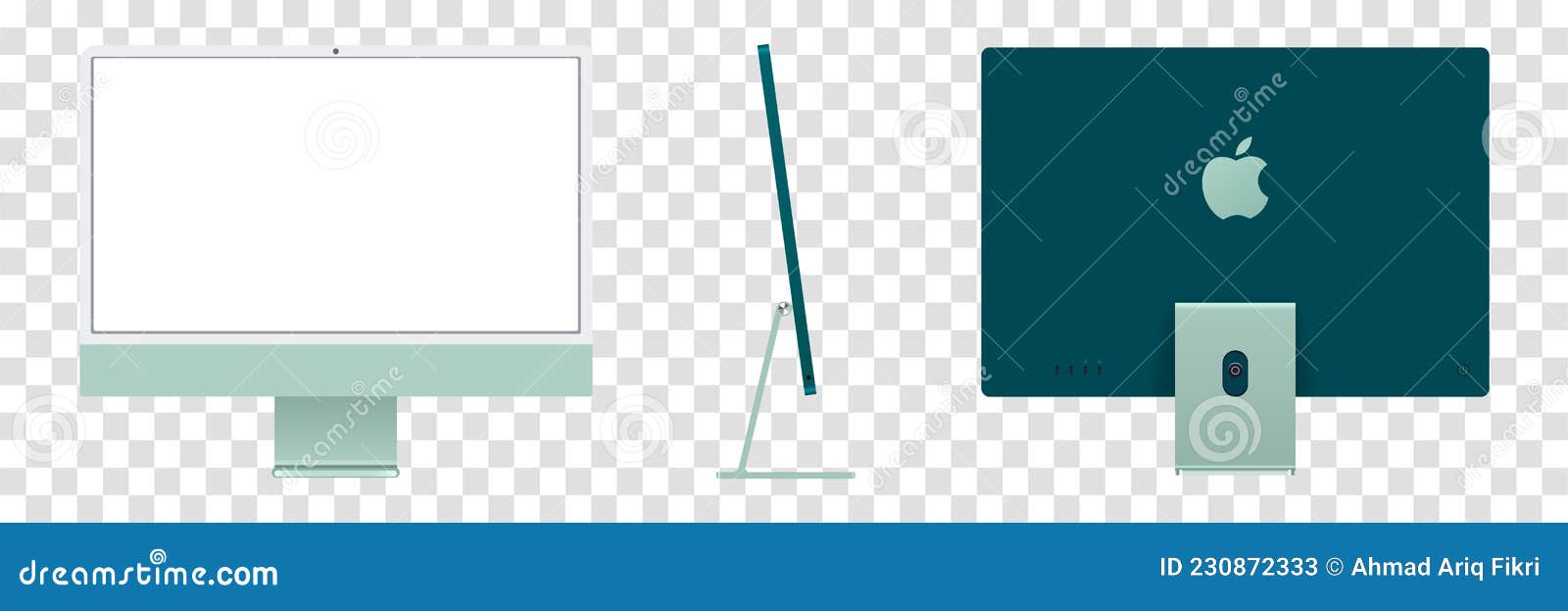 IMac 24 Inch Personal Computer Made by Apple Computers, Isolated on ...