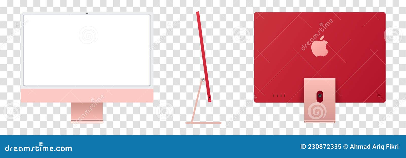 IMac 24 Inch Personal Computer Made by Apple Computers, Isolated on ...