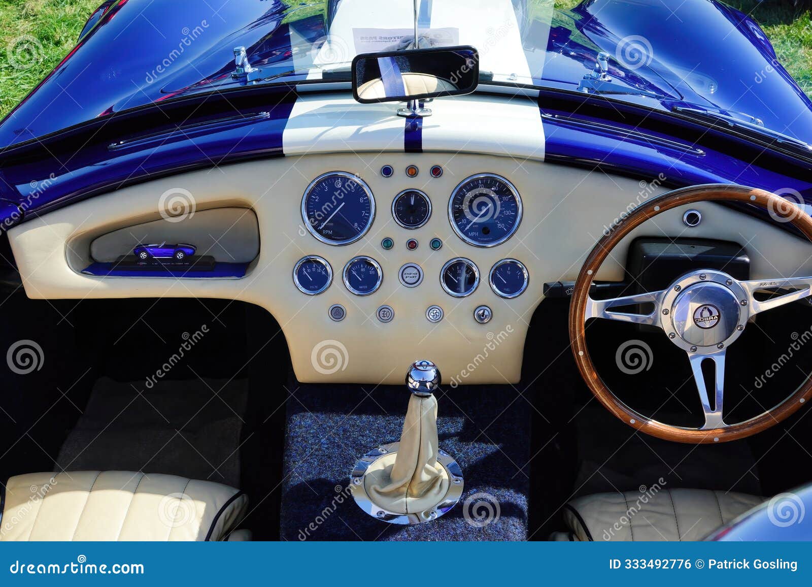 Cockpit of Replica Cobra 427 Editorial Photo - Image of speedometer ...