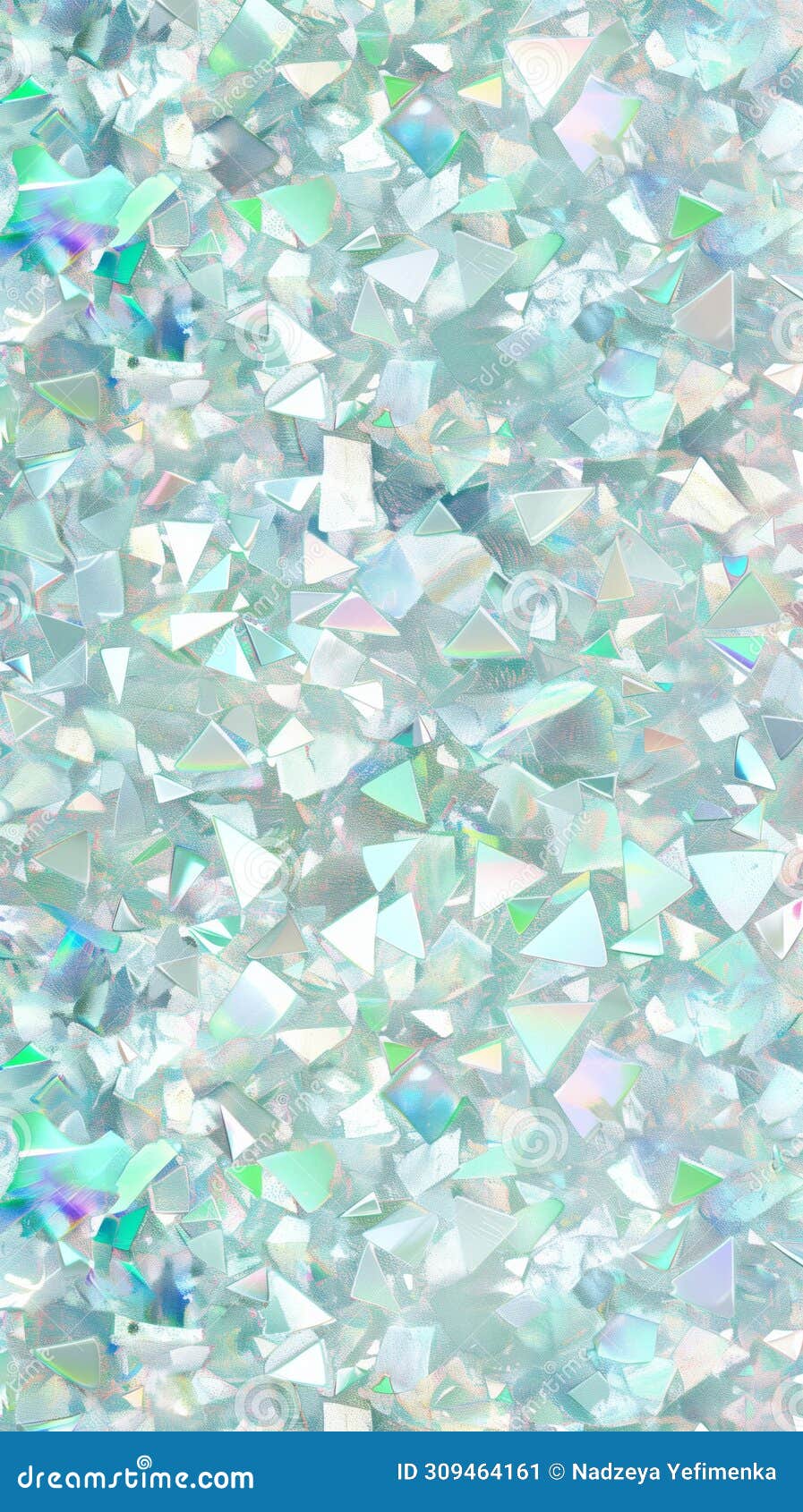 Crystal-like Shards With A Reflective Holographic Surface. AI Generated ...