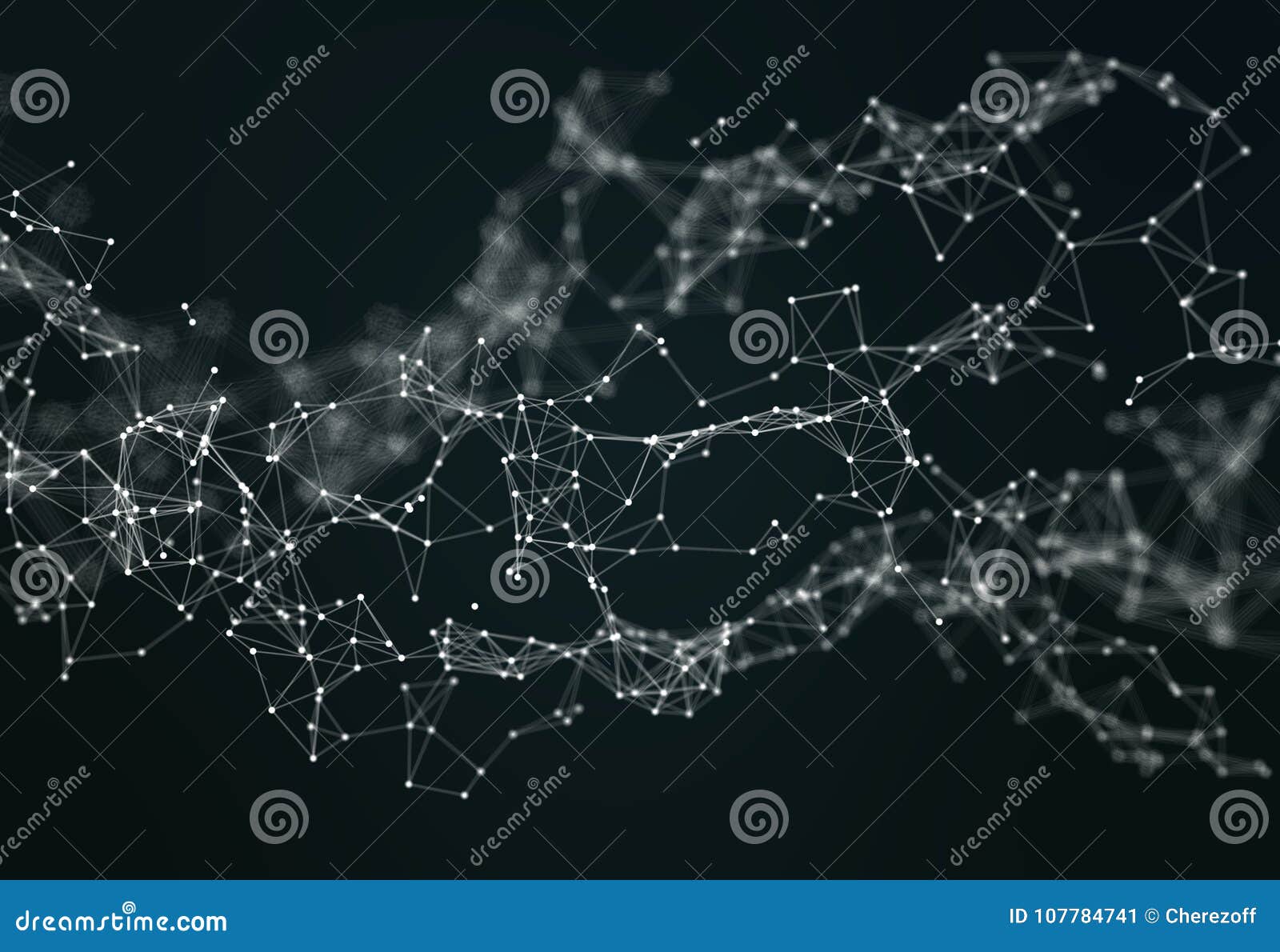 Image of Abstract Connected Dots Stock Illustration - Illustration of ...