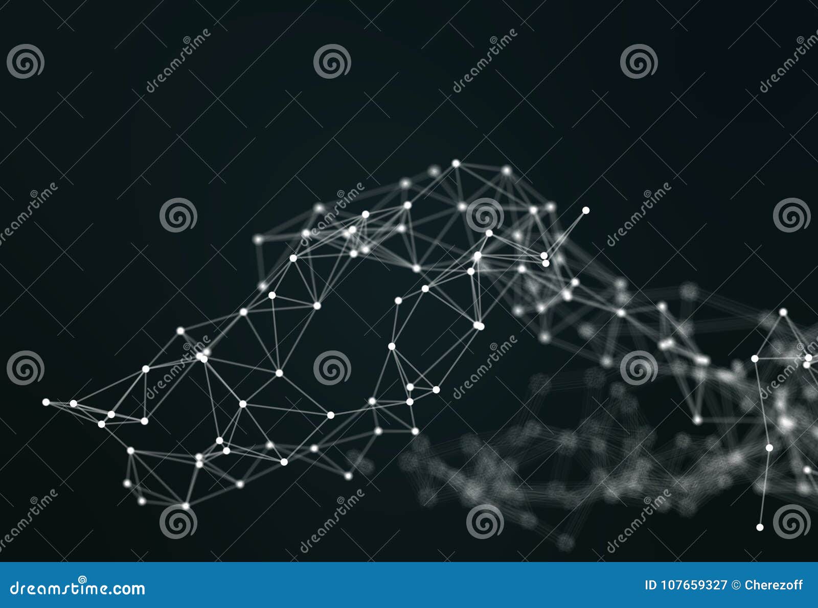 Image of Abstract Connected Dots Stock Illustration - Illustration of ...