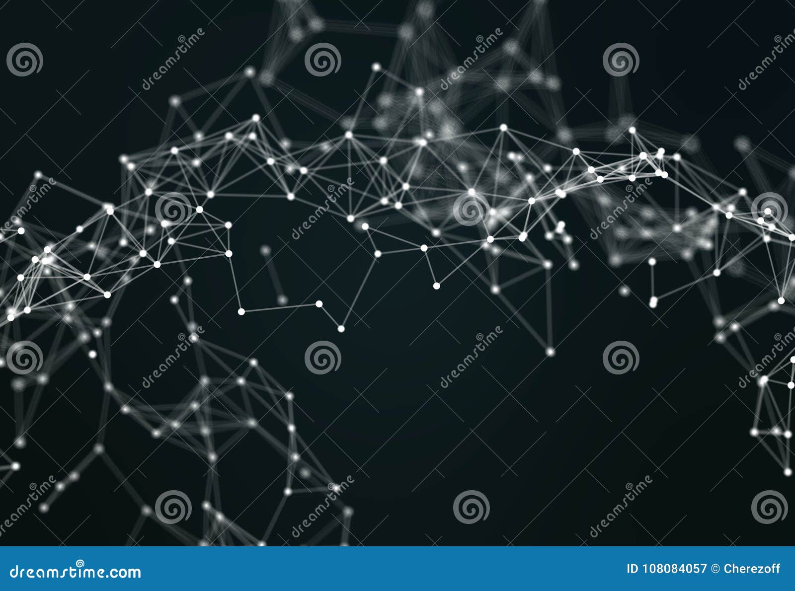 Image of Abstract Connected Dots Stock Image - Image of lines, dark ...