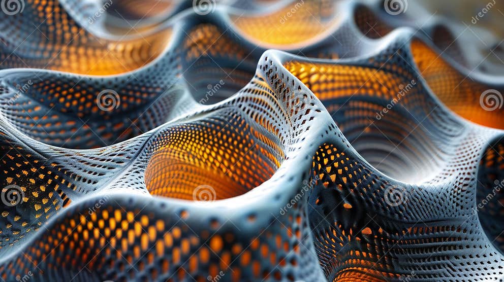 The Image is an Abstract 3D Rendering of a Surface with a Bumpy ...