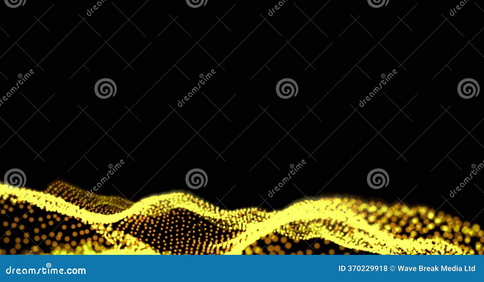 A Abstract Waving Particle Technology Background . Royalty-Free Stock ...