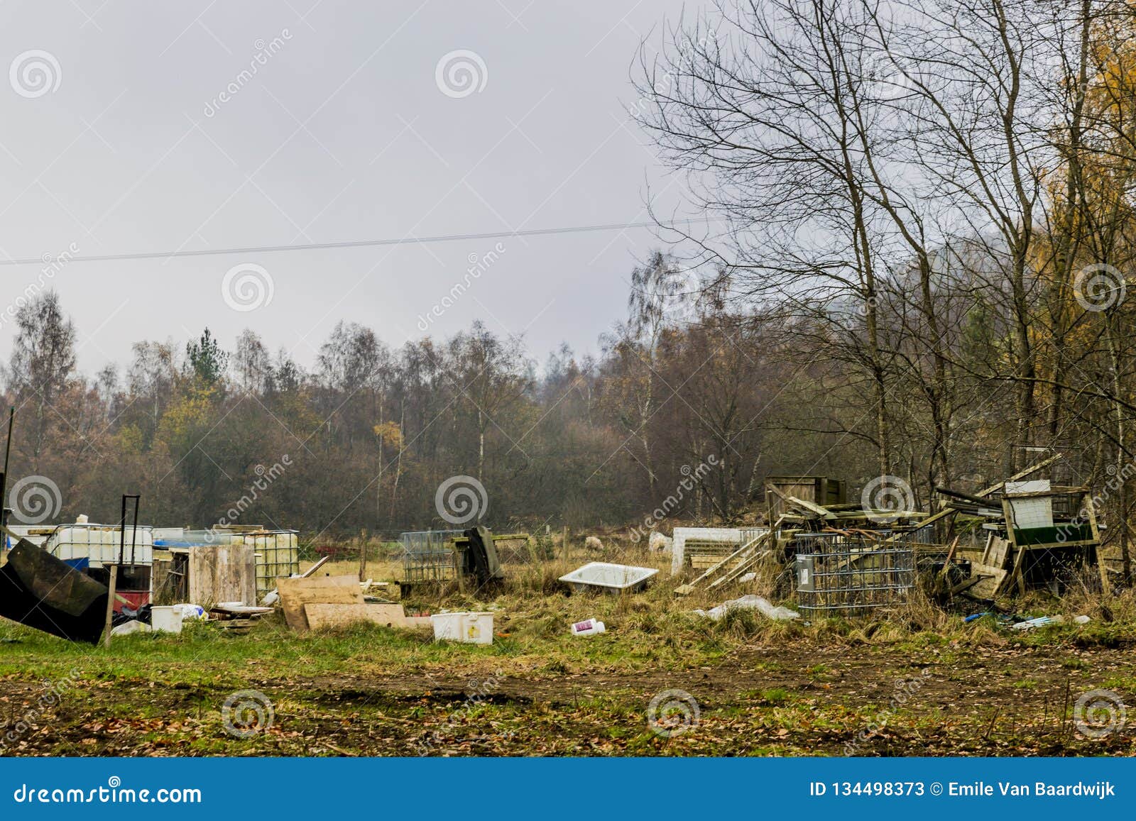 Image of an Accumulation of Objects and Garbage in the Middle of a ...