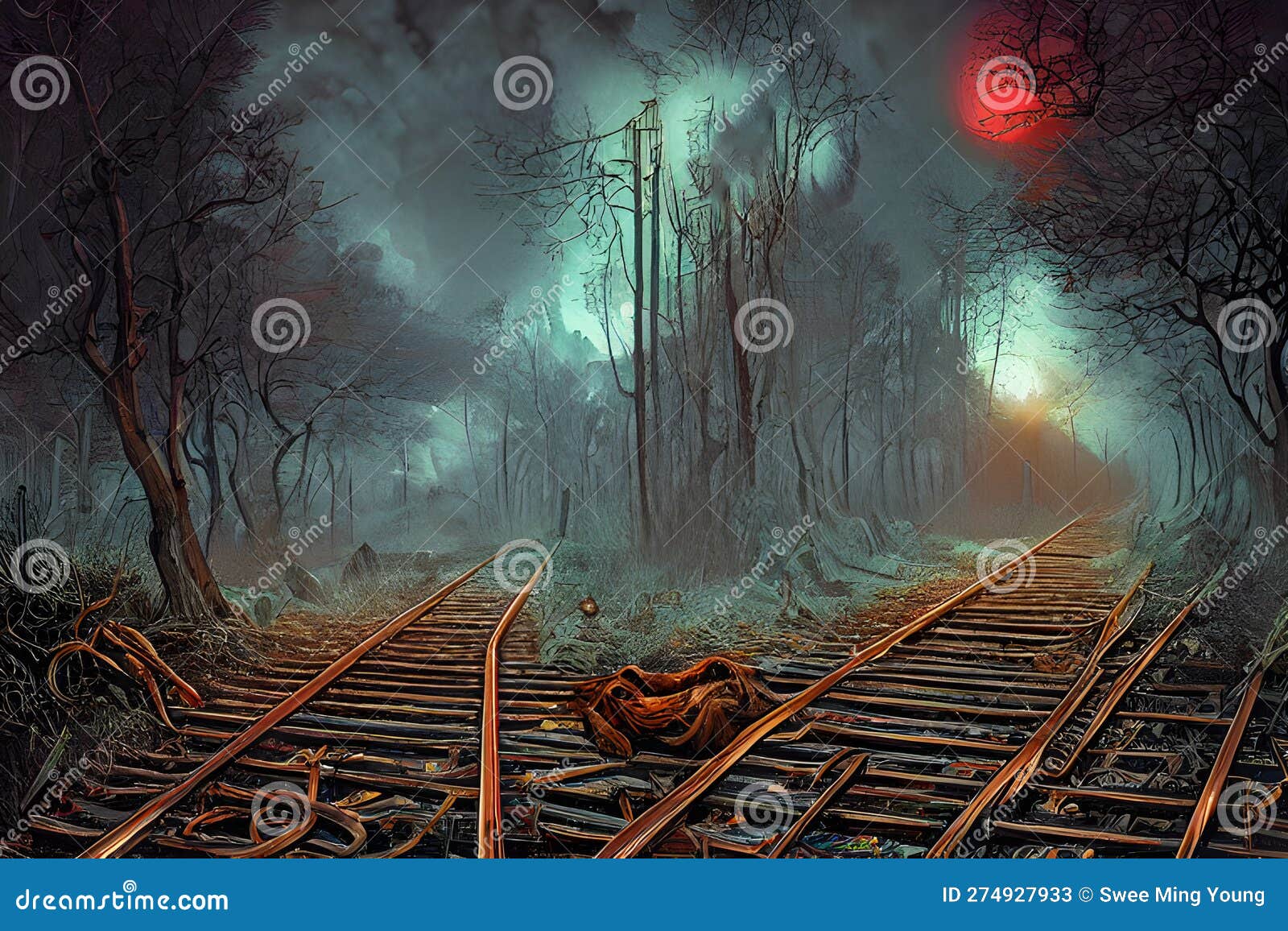 Image of Activity or Environment Scene at Haunted Train Tracks by the ...