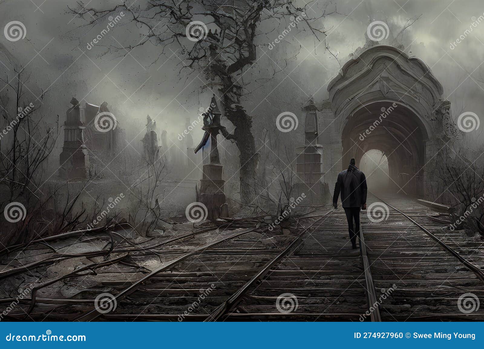 Image of Activity or Environment Scene at Haunted Train Tracks by the ...