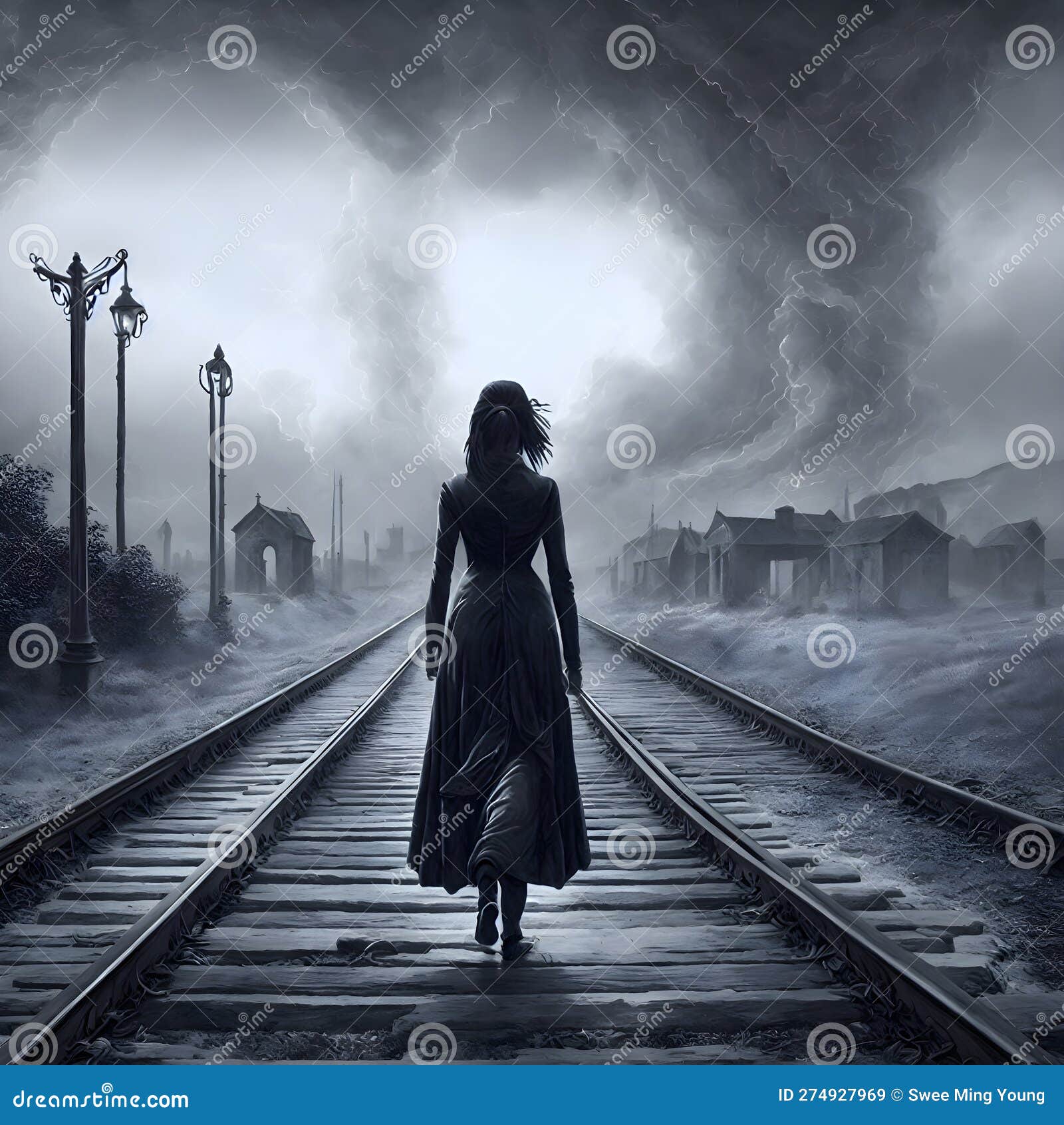 Image of Activity or Environment Scene at Haunted Train Tracks by the ...