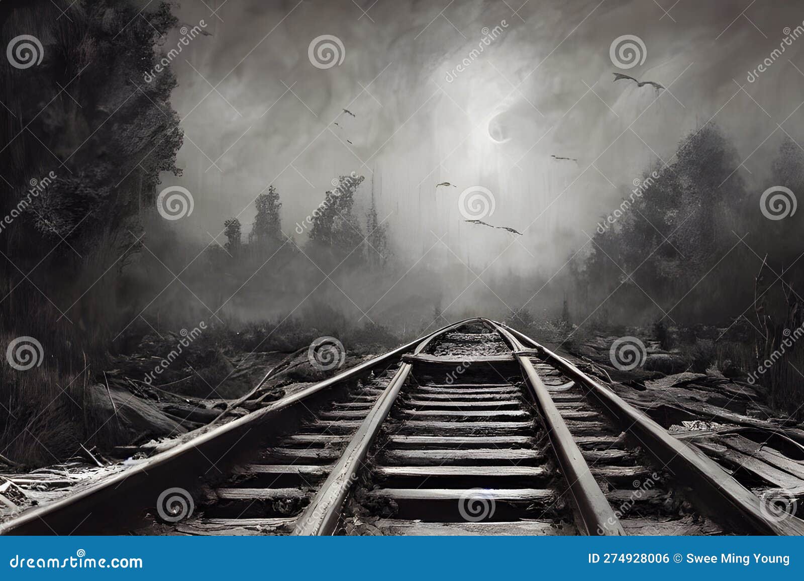 Image of Activity or Environment Scene at Haunted Train Tracks by the ...