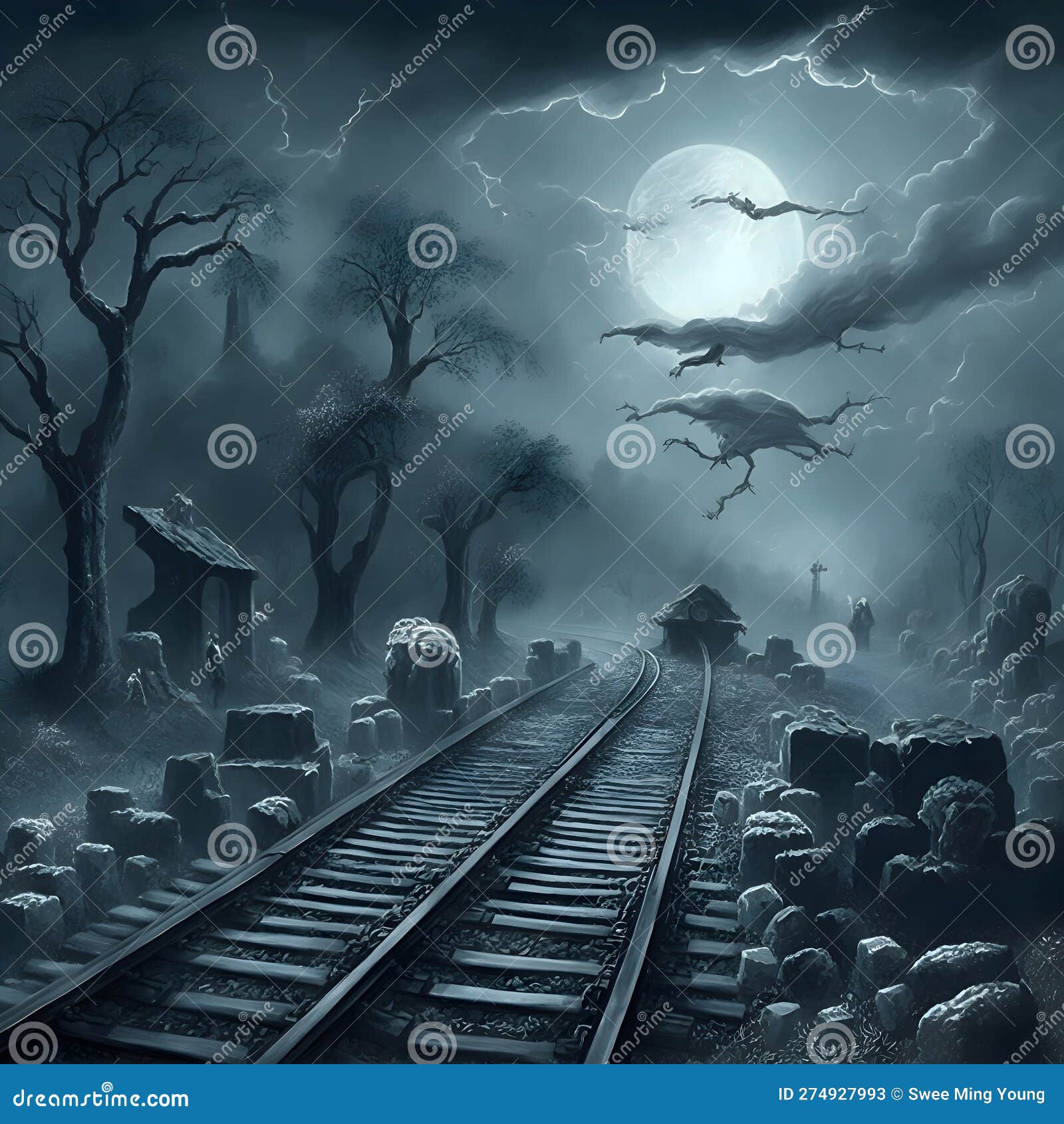 Image of Activity or Environment Scene at Haunted Train Tracks by the ...