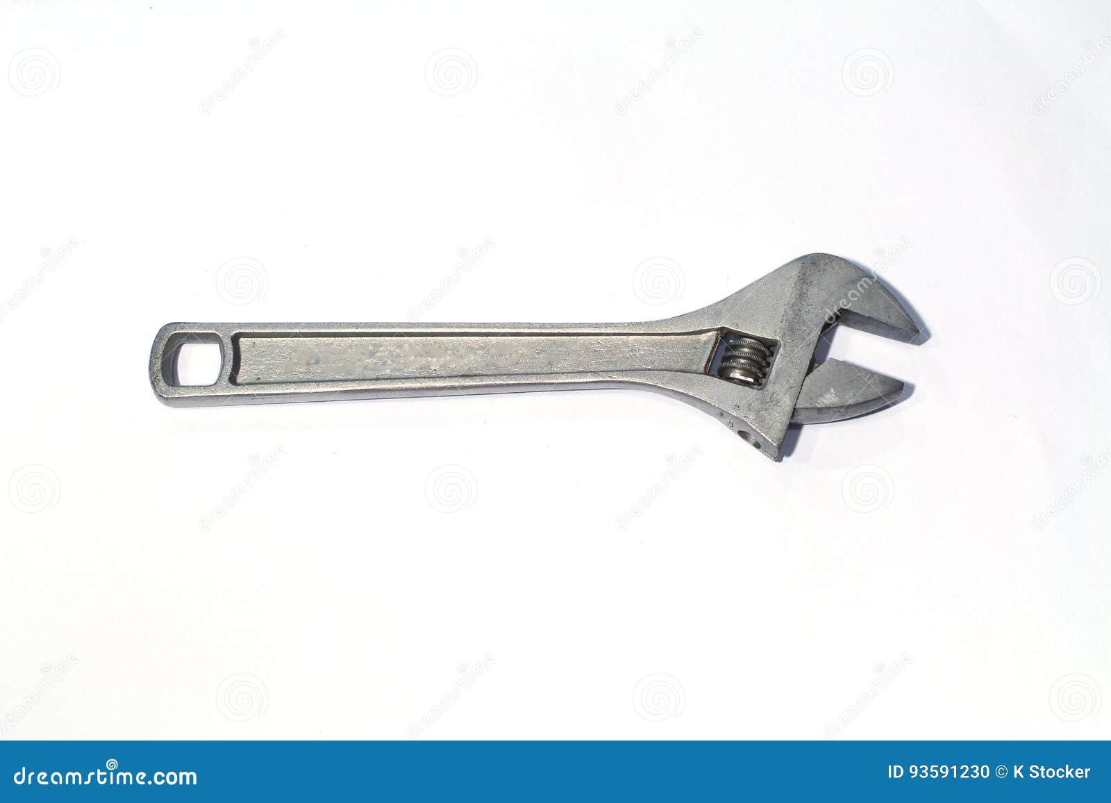 Image of Adjustable Wrench in Engineering. Stock Photo - Image of ...