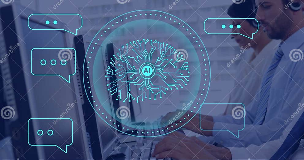 Image of Ai Data Processing and Brain Over Diverse People Using ...