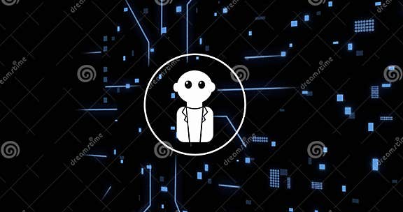 Image of Ai Data Processing Over Chat Bot and Computer Circuit Board ...