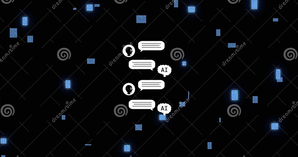 Image of Ai Data Processing Over Chat Bot and Computer Circuit Board Stock Photo - Image of ...