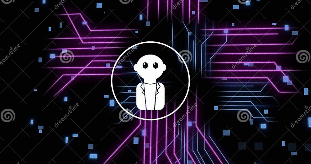 Image of Ai Data Processing Over Chat Bot and Computer Circuit Board Stock Image - Image of ...