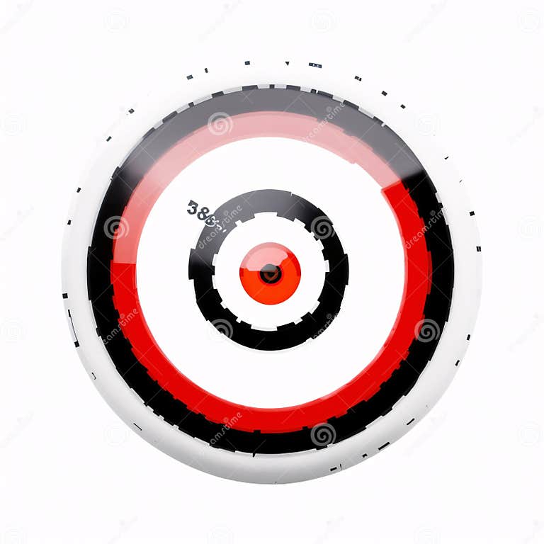 Aim a gun at a target. stock illustration. Illustration of game - 288144682
