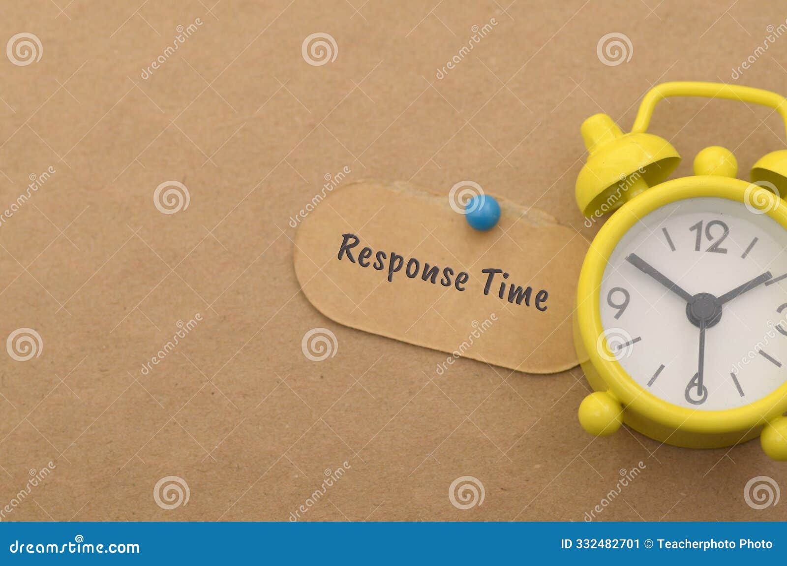 An Alarm Clock and a Note Labeled "Response Time" Emphasizes the ...