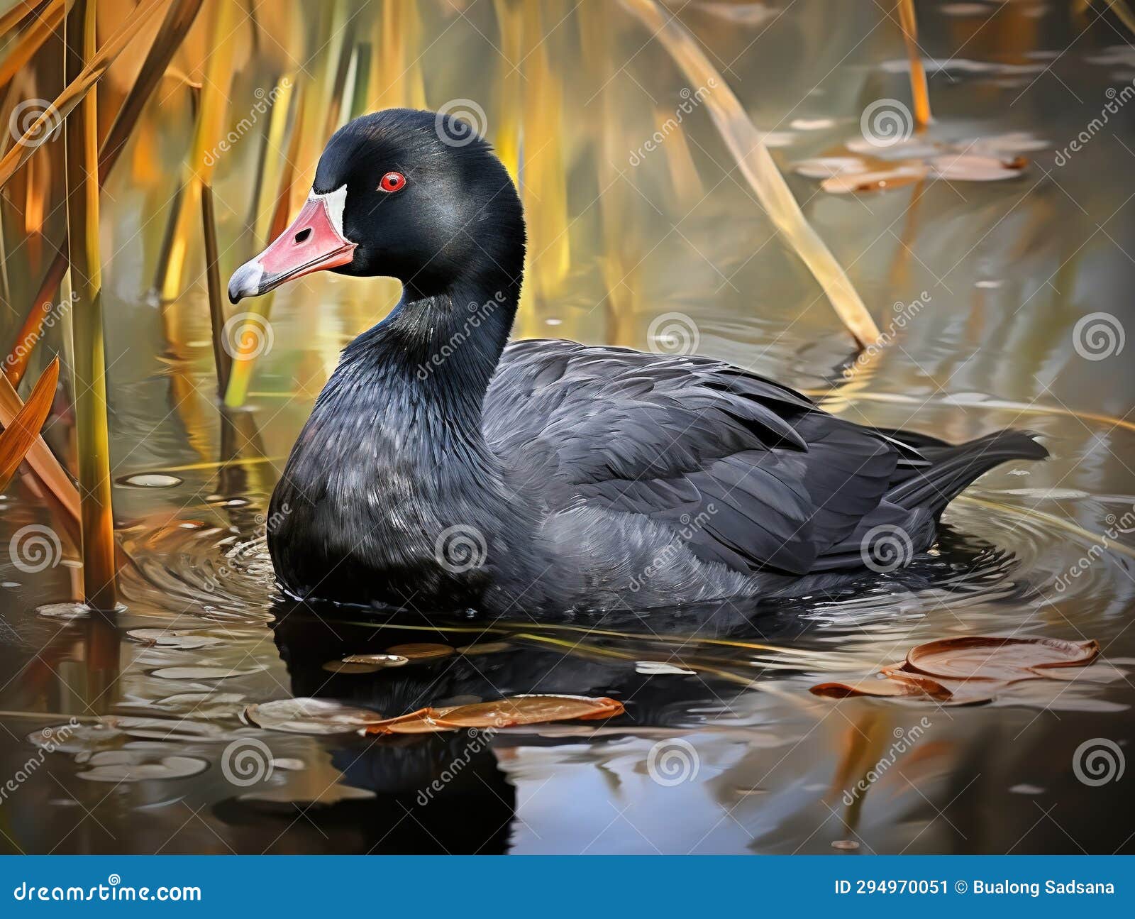 American Coot Made with Generative AI Illustration Stock Illustration ...