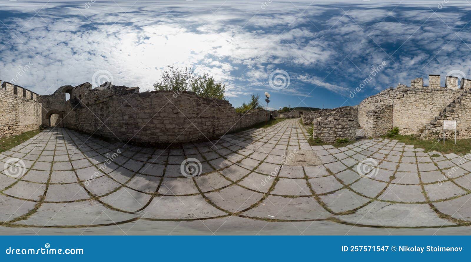 360 Image of the Ancient Fortress in Lovech, Bulgaria Stock Image ...