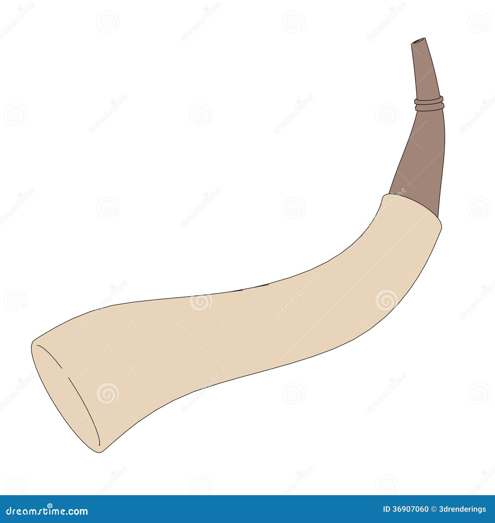 Image of animal horn stock illustration. Illustration of music - 36907060