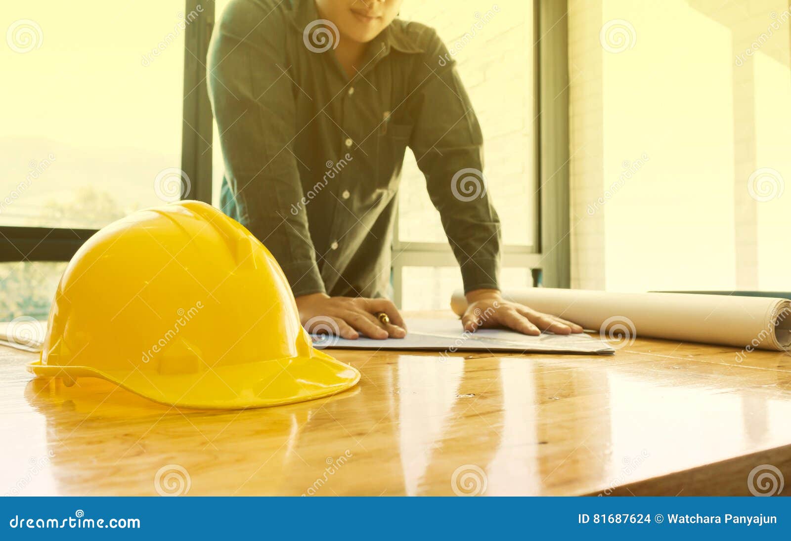 Image of the Architectural Project Engineer Stock Photo - Image of ...